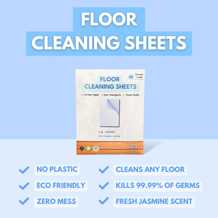 Dissolvable Floor Cleaning Sheets – No Bottles, Just Add Water