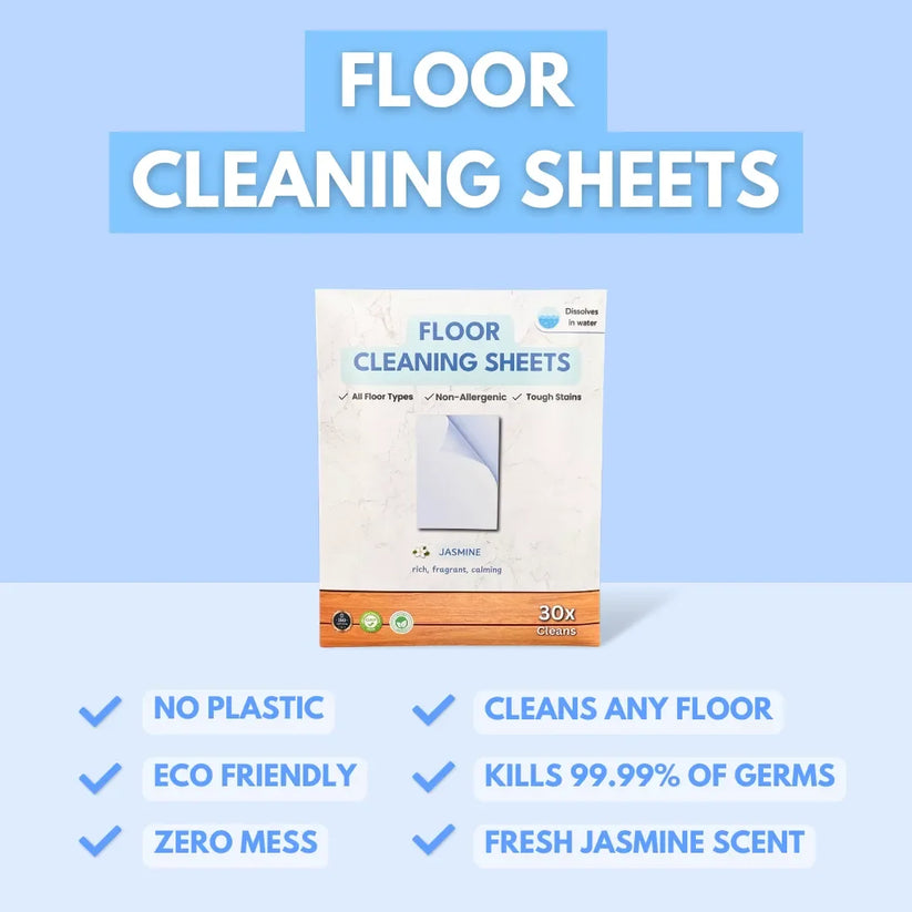 Dissolvable Floor Cleaning Sheets – No Bottles, Just Add Water