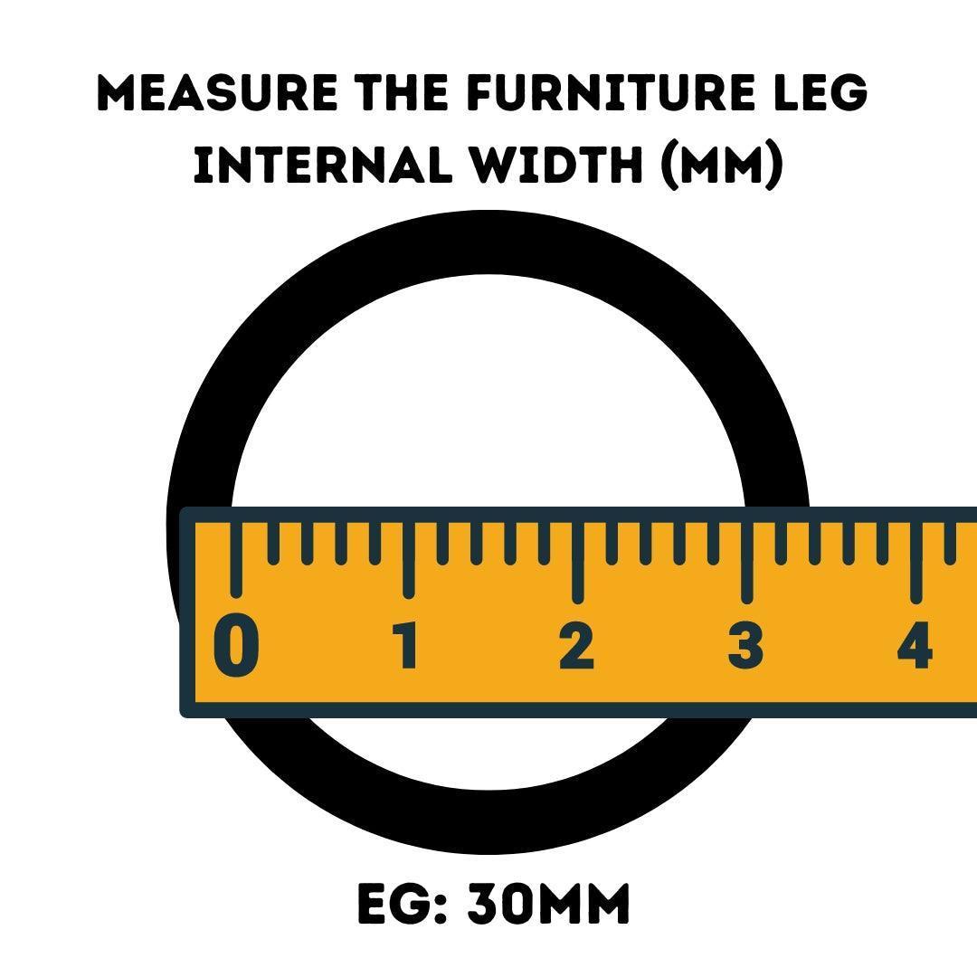 Domed Internal Chair Leg Cap for Metal Stool Legs | ChairCapsAustralia