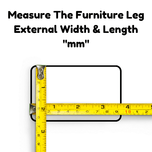 NEW | Rectangular Silicone Felt Chair Leg Glides - Groovy Slides | Free ...