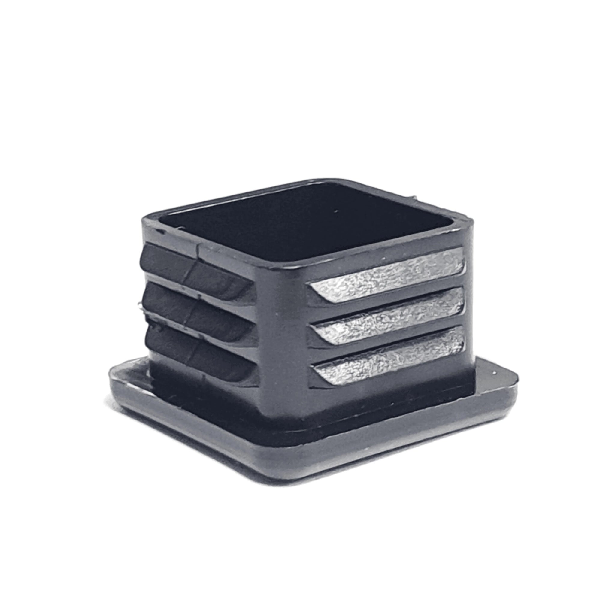 Square Internal Black Chair Leg Caps | ChairCapsAustralia